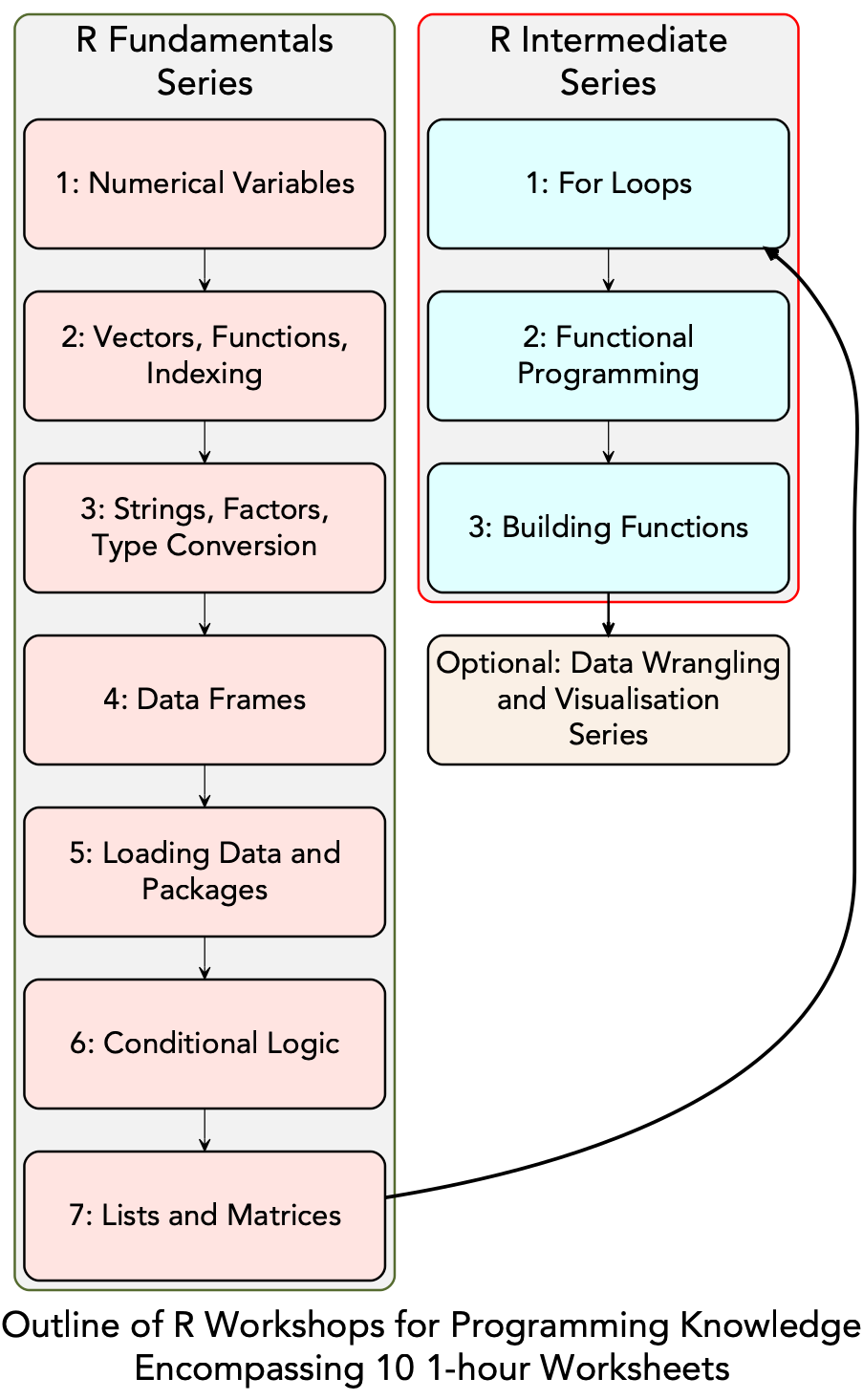 Information about the workshops and how to get the materials – Learning R at the DSL